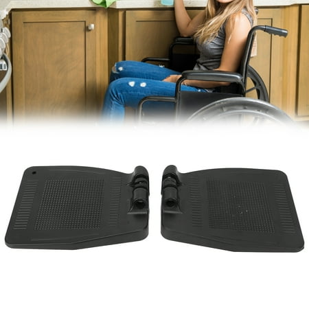 ANGGREK Wheelchair Foot Pad,Pair Wheelchair Footplate 19x16cm Footrest ...