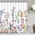 Blue Dragonfly Shower Curtain Set with Rugs, Bohemian Colorful Floral ...