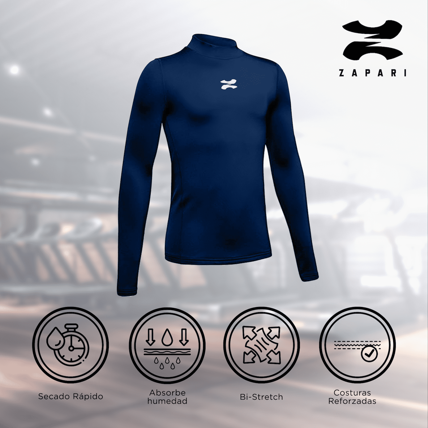 ZAPARI Playera Deportiva Manga Larga, Licras Deportivas para Niños de ...