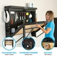 Lifetime Heavy-Duty Folding Garage Workbench - Wall-Mounted Work Table ...