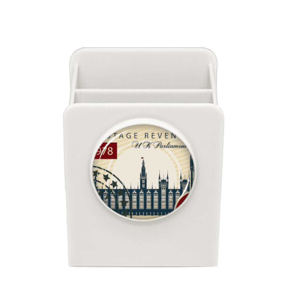 London Parliament Stamp England Britain UK Desk Pencil Holder Cup Pen ...