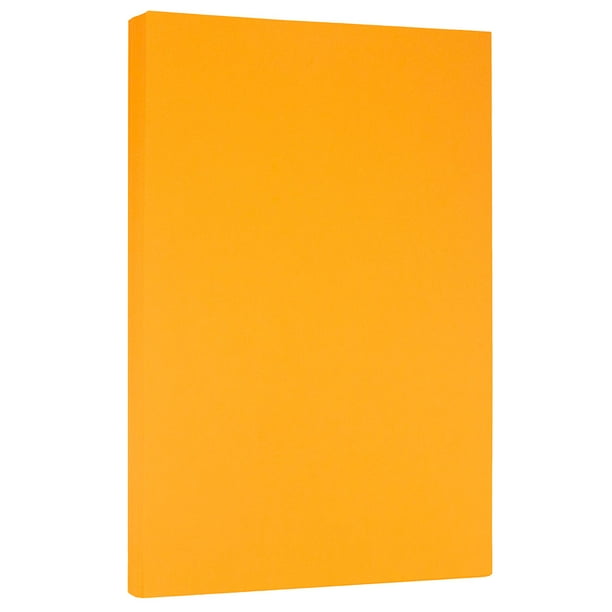 JAM Bright Legal Paper, 8.5x14, 24lb Orange, 100/Pack - Walmart.com ...