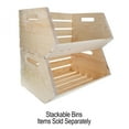 "Make Market® 18"" Stackable Natural Wooden Bin for Indoor Use ...