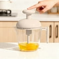Ergonomic Manual Egg Mixer – Handheld Whisk Cup with Built-In Foam ...