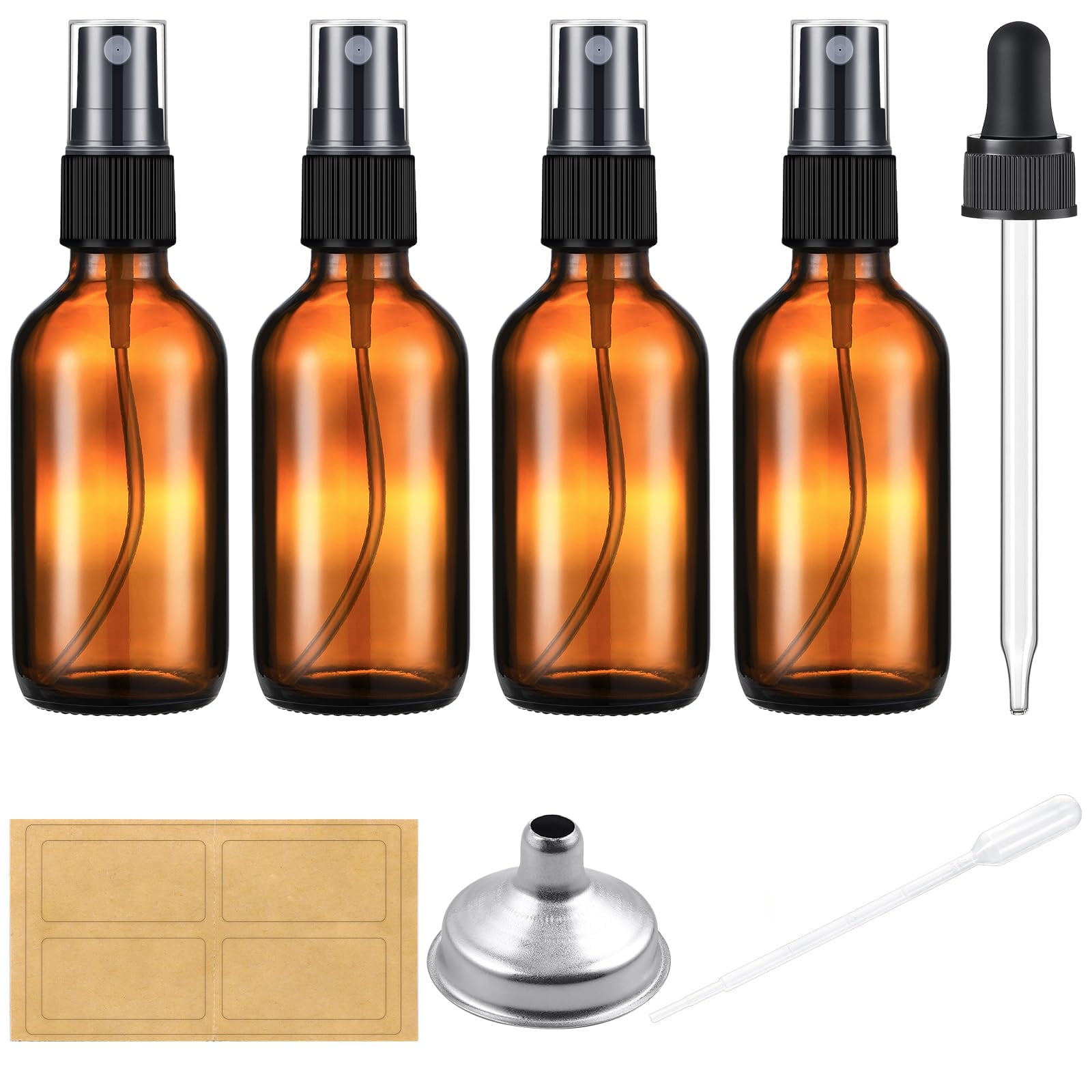 Click here for Aozita 2 Oz Amber Glass Spray Bottles For Essentia... prices