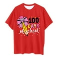 100 Days Of School Shirt for Girls Short Sleeve Round Neck Cute Print School Girl Shirt for ...