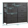 10-Drawer Dresser, Fabric Storage Dressers for Bedroom, Hallway ...
