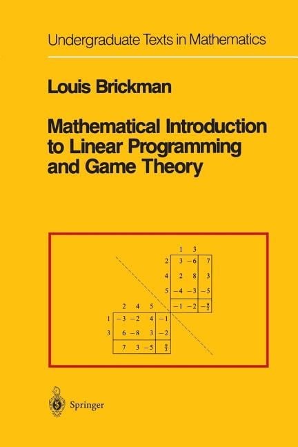 Undergraduate Texts in Mathematics: Mathematical Introduction to Linear ...