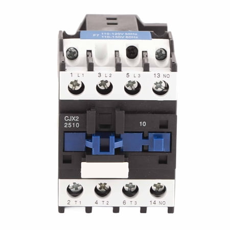 DIN Rail AC Contactor,AC110V Contactor 3 Poles AC Contactor Normally ...