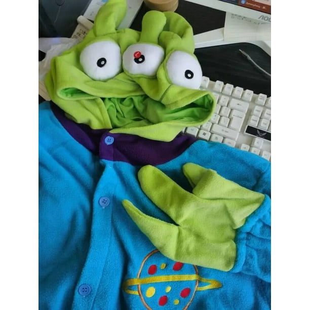 Hommes Alien Onesie Pyjamas dessin animé Animal oeil monstre chaud ...