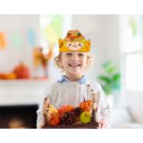 WaaHome Coloring Thanksgiving Paper Hats Decorations for Kids Adults ...