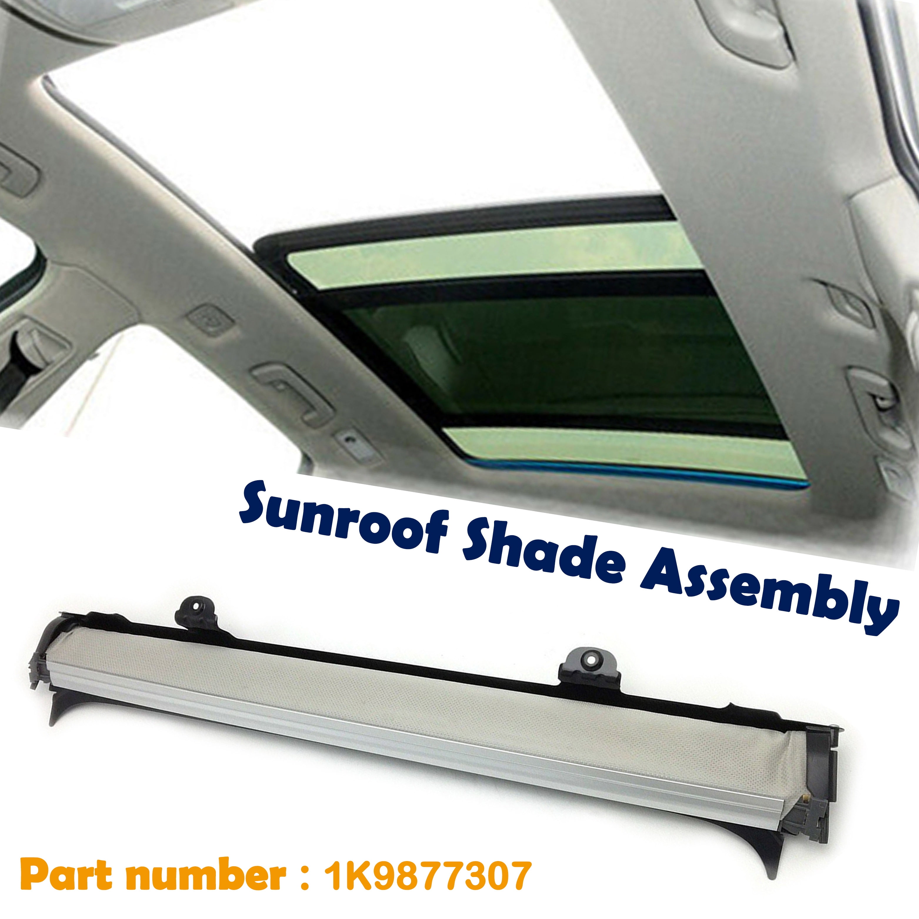 Car Accessories Exterior Sun Visor- Gray Sunroof Sunshade Cover Curtain ...