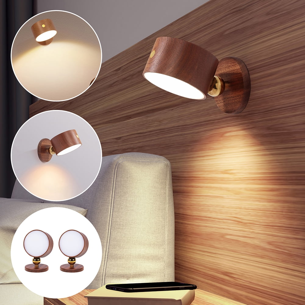 LANDGOO 2Packs LED Wall Mounted Lights Touch Sensor Lamp Wall Sconce ...