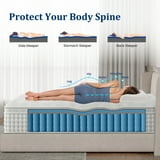 Sleepmax Revella 12" Full Firm Hybrid Mattress , Euro Top, 365 Nights ...