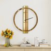 Round Mirror Wall Clock - 24" Modern Clocks Mirrored Wall Decor for ...