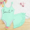 Gunia One Piece Swimsuit Girls Ruffle Two Piece With Bowknot Heart ...