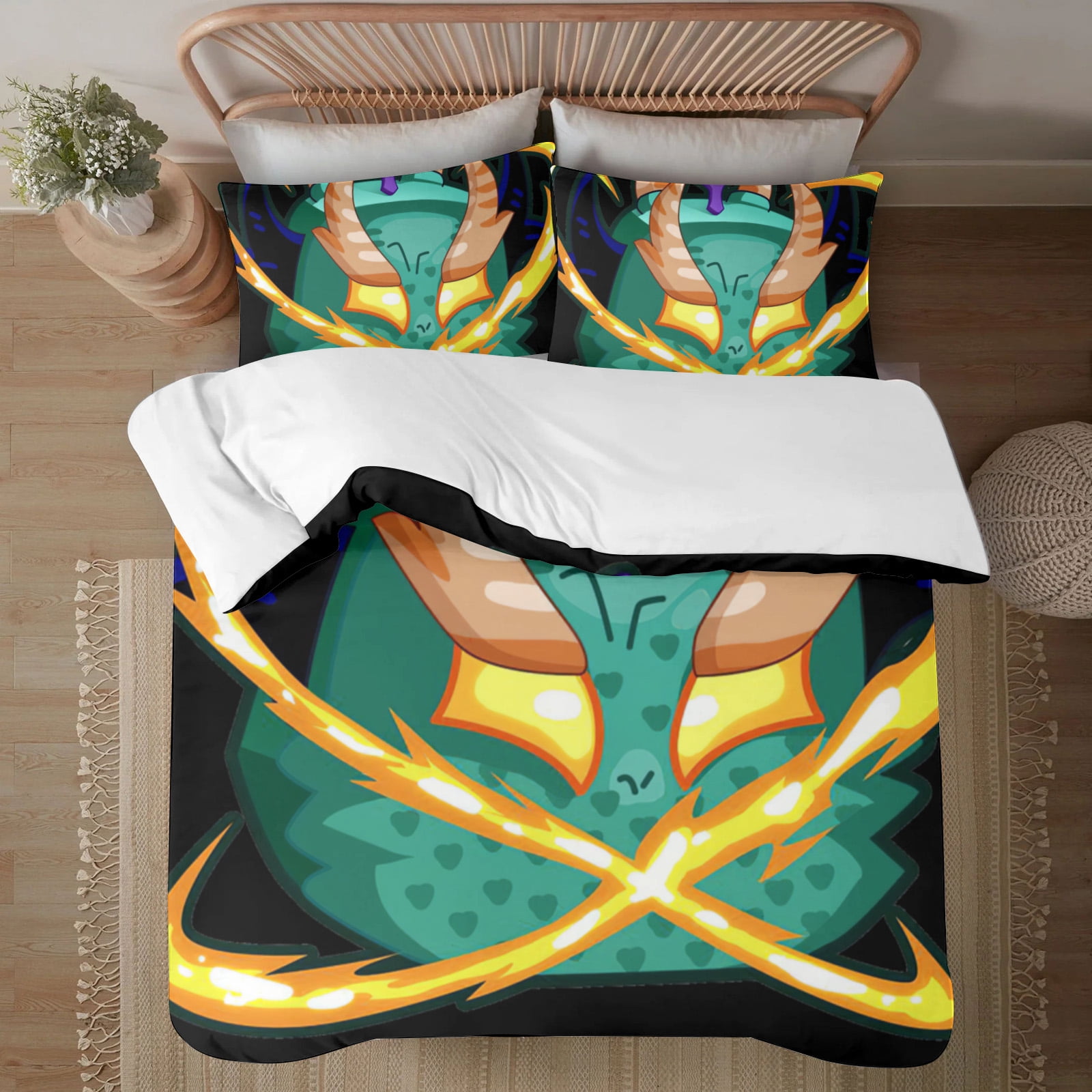 Click here for Yingd Blox Fruit Face On Print Soft Bed Set Lightw... prices