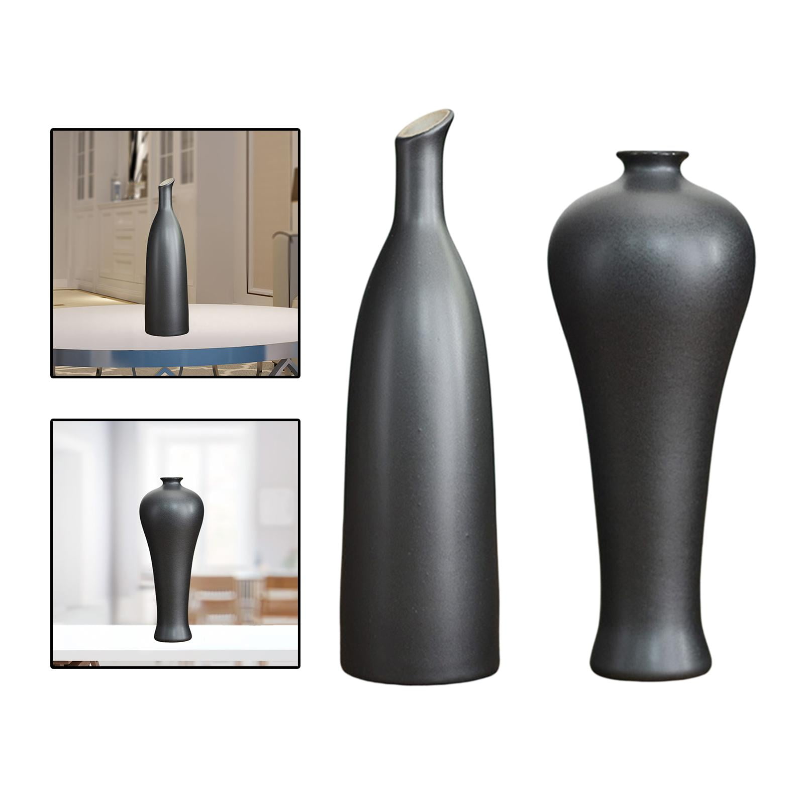 2 Pieces Ceramic Flower Vase Sculpture Centerpieces Desktop Vases ...