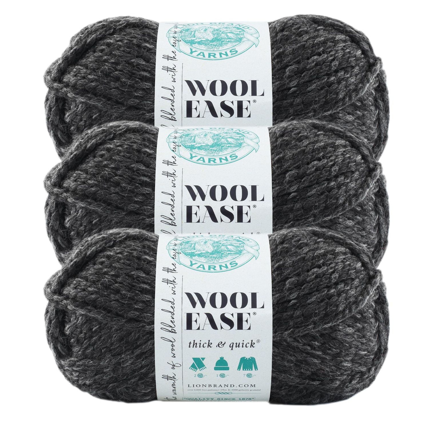 Click here for Lion Brand Wool-Ease Thick & Quick Yarn #6 Super C... prices