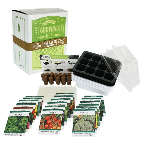 Heirloom Vegetable & Herb Seeds Set (43) - 100% Non-GMO Sprouting Veg Bulk Seeds from Greene, NY ...