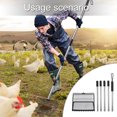 5 Part Extendable Handle Waste Tool With Integrated Attachment For ...