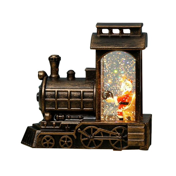 Black Friday Deals! 2022 BEFOKA Copper Santa Claus Train Decoration ...