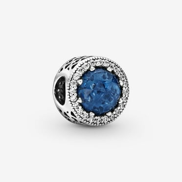 PANDORA Blue and Clear Sparkle Charm - 798487C02 - Walmart.com