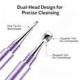 EXLEAF 2-In-1 Stainless Steel Acne Removal Needle,Whitehead & Blackhead ...