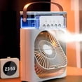 3 In 1 Portable Air Cooler LED Night Lights Home Office Fans Air ...