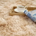 Junovo Luxury Velvet Shag Area Rug Modern Indoor Fluffy Rugs, Extra ...