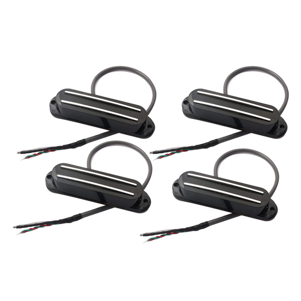 4Pieces Double Rail Pickups Active Humbucker for Electric Guitar ...