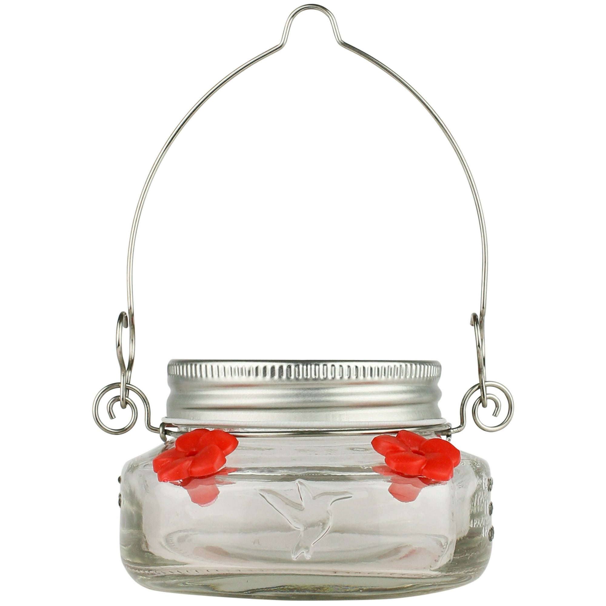 Click here for Natures Way Hanging Glass Mason Jar Hummingbird Fe... prices