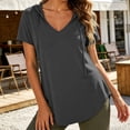 BSDJILFG Summer Tops for Women with Hood，Breathable Short Sleeve Hoodie ...
