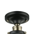 Globe Electric Jackson LED 1-Light Dark Bronze Flush Mount Ceiling ...
