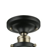 Globe Electric Jackson LED 1-Light Dark Bronze Flush Mount Ceiling ...