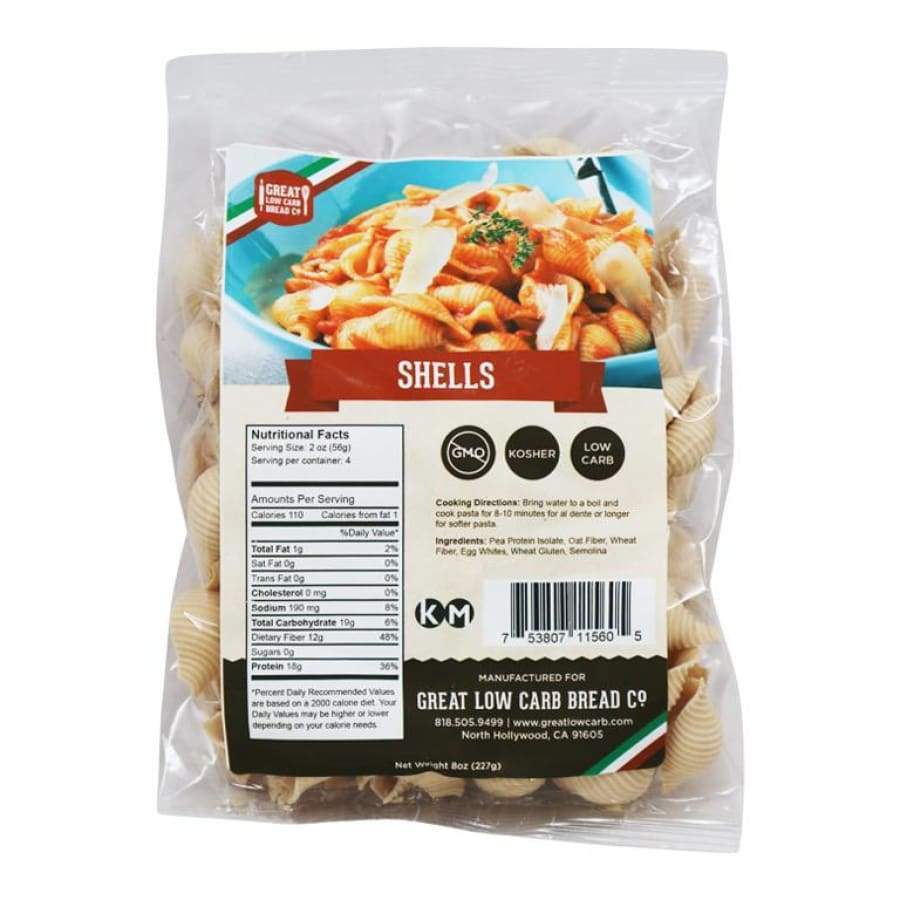 Great Low Carb Pasta - Shells Sizes: 3-Pack - Walmart.com