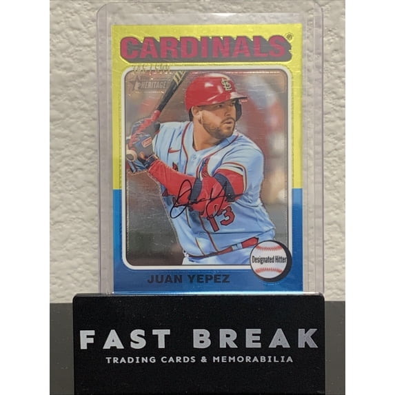 2025 2024 Topps Heritage High Number Juan Yepez #18 Chrome Parallel ...