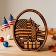 Cheapark Independence Day Tiered Ornament Stacked Decor Figurine ...
