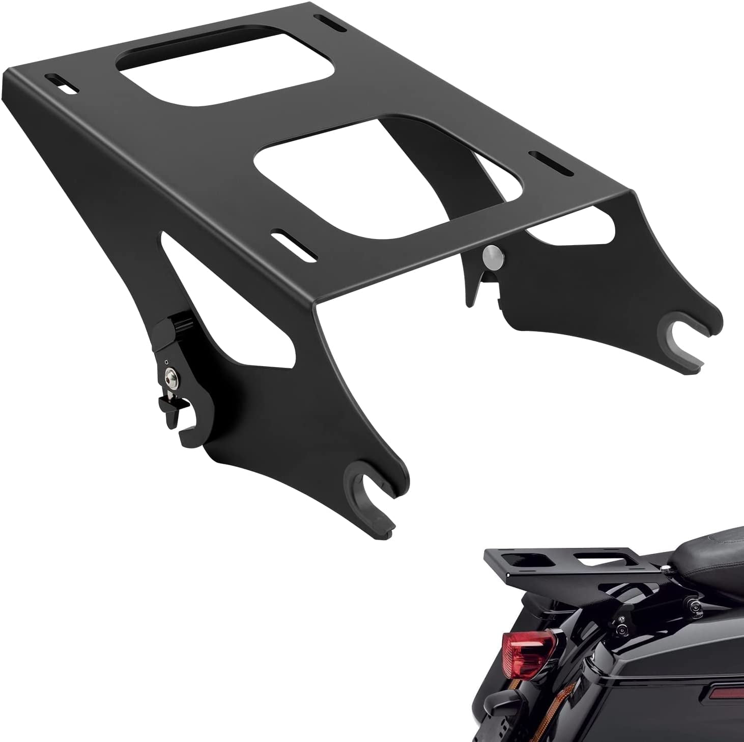 ROADGIVE Detachable Two Up Tour Pack Pak Mount Luggage Rack Compatible ...
