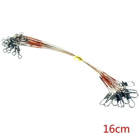 Workhe 10pcs Fishing Wire Leaders Fishing Wire Leaders Stainless Steel ...