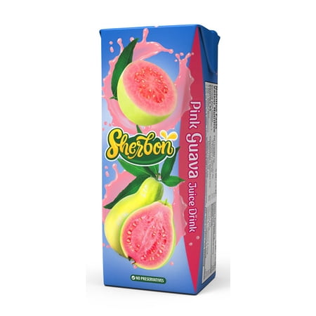 Pink Guava Juice Drink By Sherbon (Pack of 6 X 200 ML) | Walmart Canada