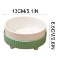 Ceramic Cat Double Bowl, Cervical Spine Protection Tall Wide Mouth Pet ...