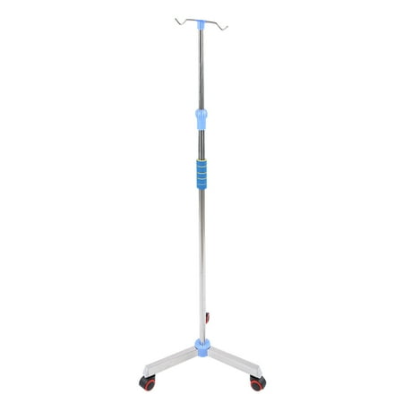 Cergrey Adjustable IV Pole Stainless Steel IV Drip Stand Infusion ...
