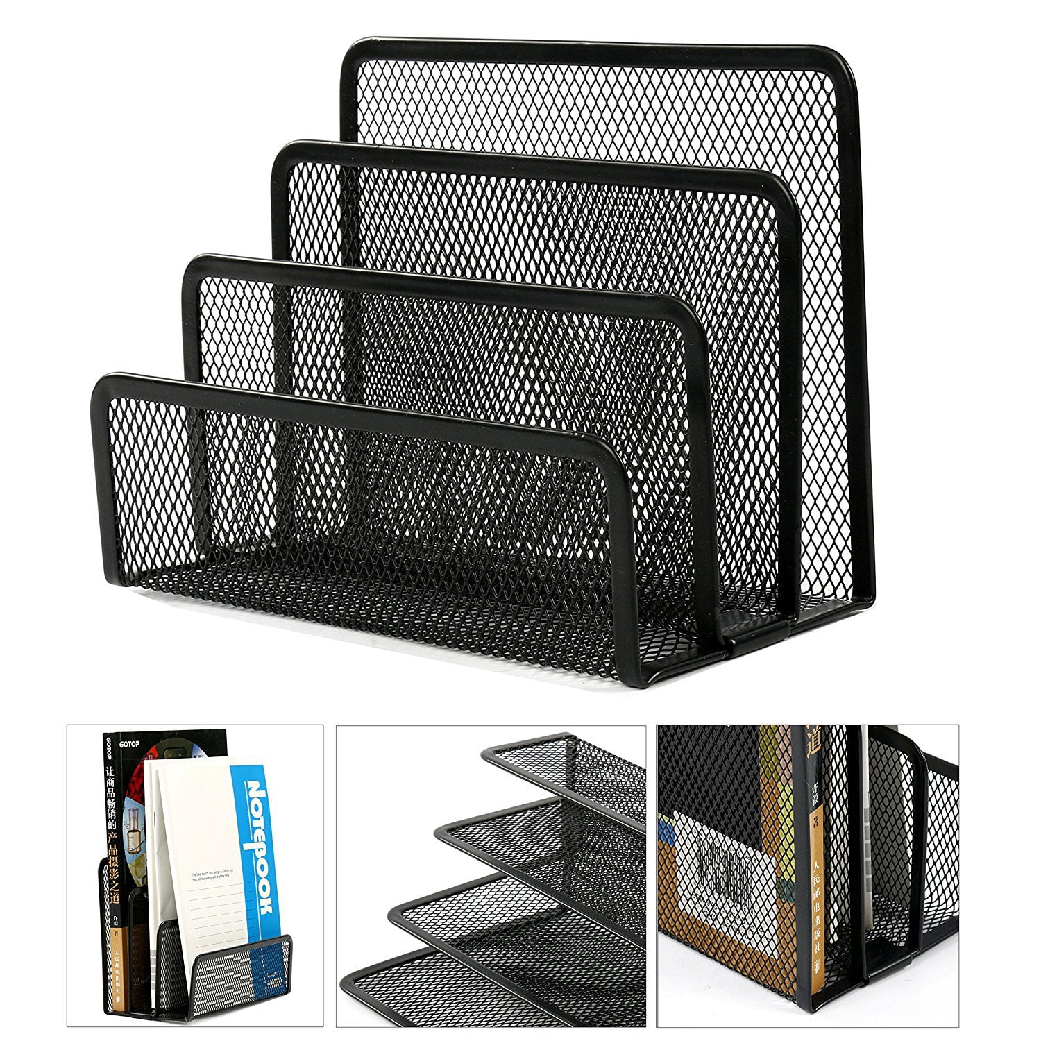Duslogis Desk Mail Organizer File Organizer and Practical Letter Sorter ...