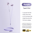 YIEMEEN 3.5mm/Type C Earbud Headphones Cord Clip on Earphone with Ear ...