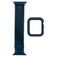 Sol-Light Navy Mesh Apple Smartwatch Band and Bumper Set, Wristwatch ...