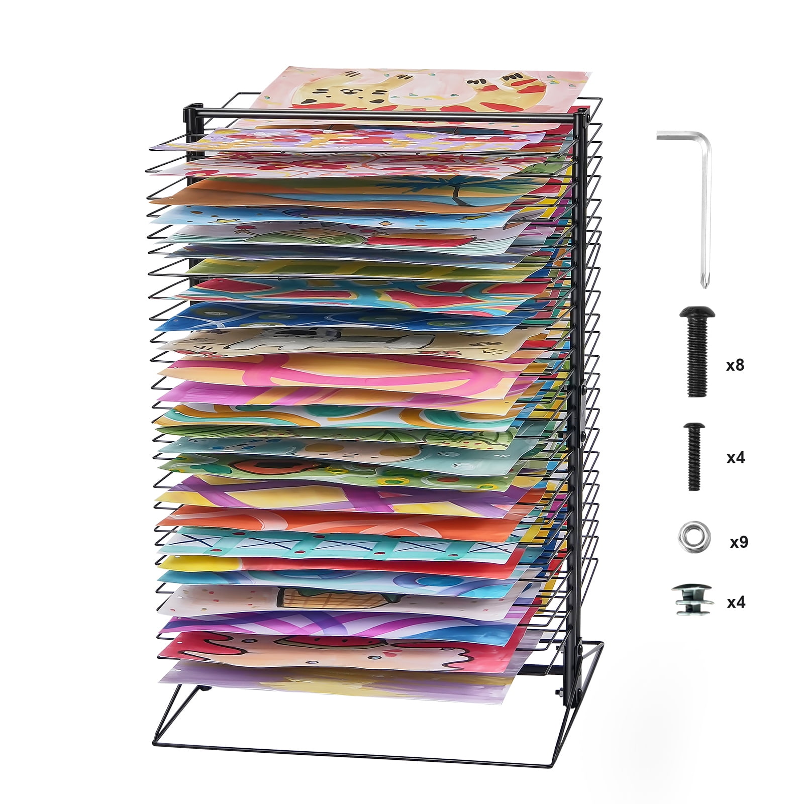 Click here for Kffkff Art Drying Rack  50 Removable Shelves 20 X... prices