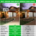 DEERDANCE Solar Address Sign Lighted House Numbers Waterproof, Solar ...