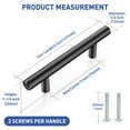 5 inch Cabinet Pulls, 20 Pack Kitchen Cabinet Handles, 3 inch Hole ...