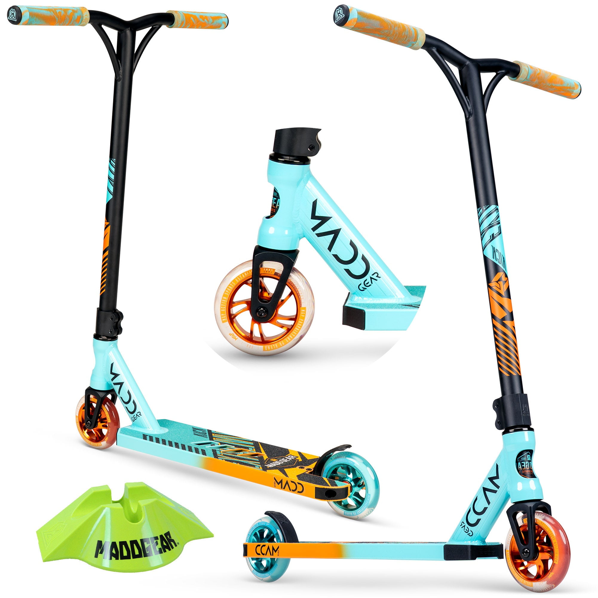 MGP Kick Extreme Stunt Scooter - Teal / Orange - Walmart.com